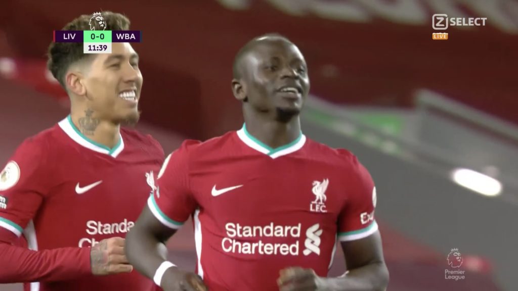 Mané se mandó un control maravilloso con el pecho y remató sin dejar ...